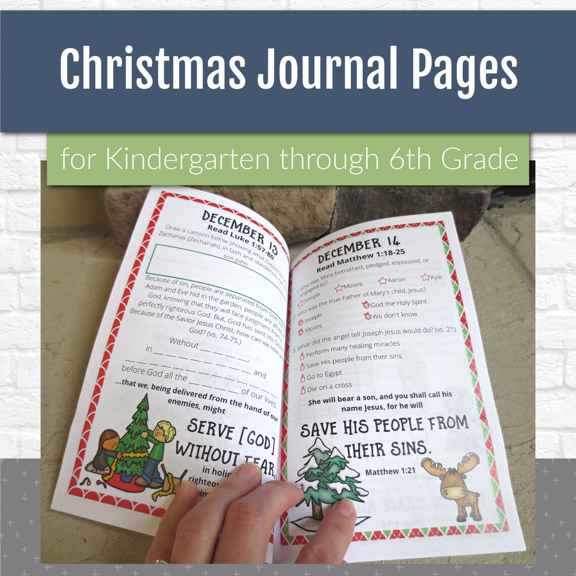 Kid's Advent Bible Study Printable, Children's Christmas Bible Verse ...