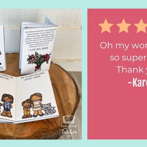 Mother's Day Mini Book Craft, Biblical Mother's Day Activity, Bible ...
