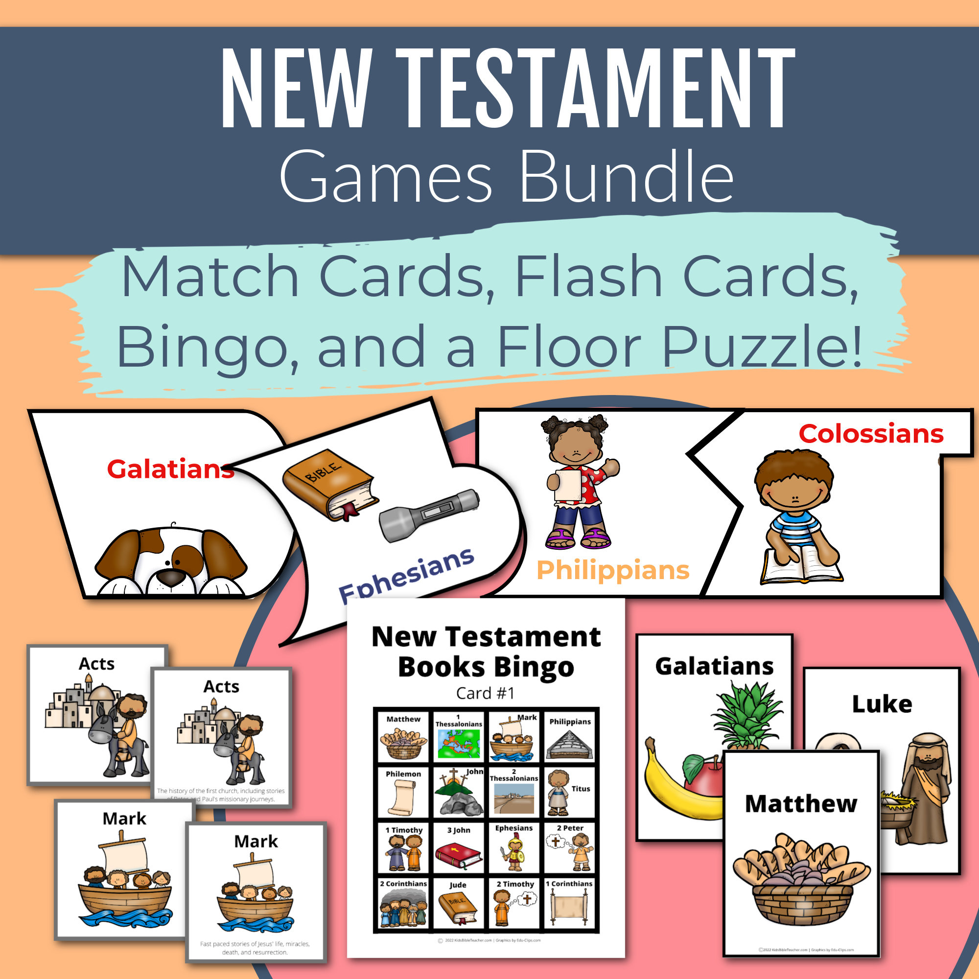 Bible Games Bingo, Bible Study Games, Bible Trivia, New Testament Game ...