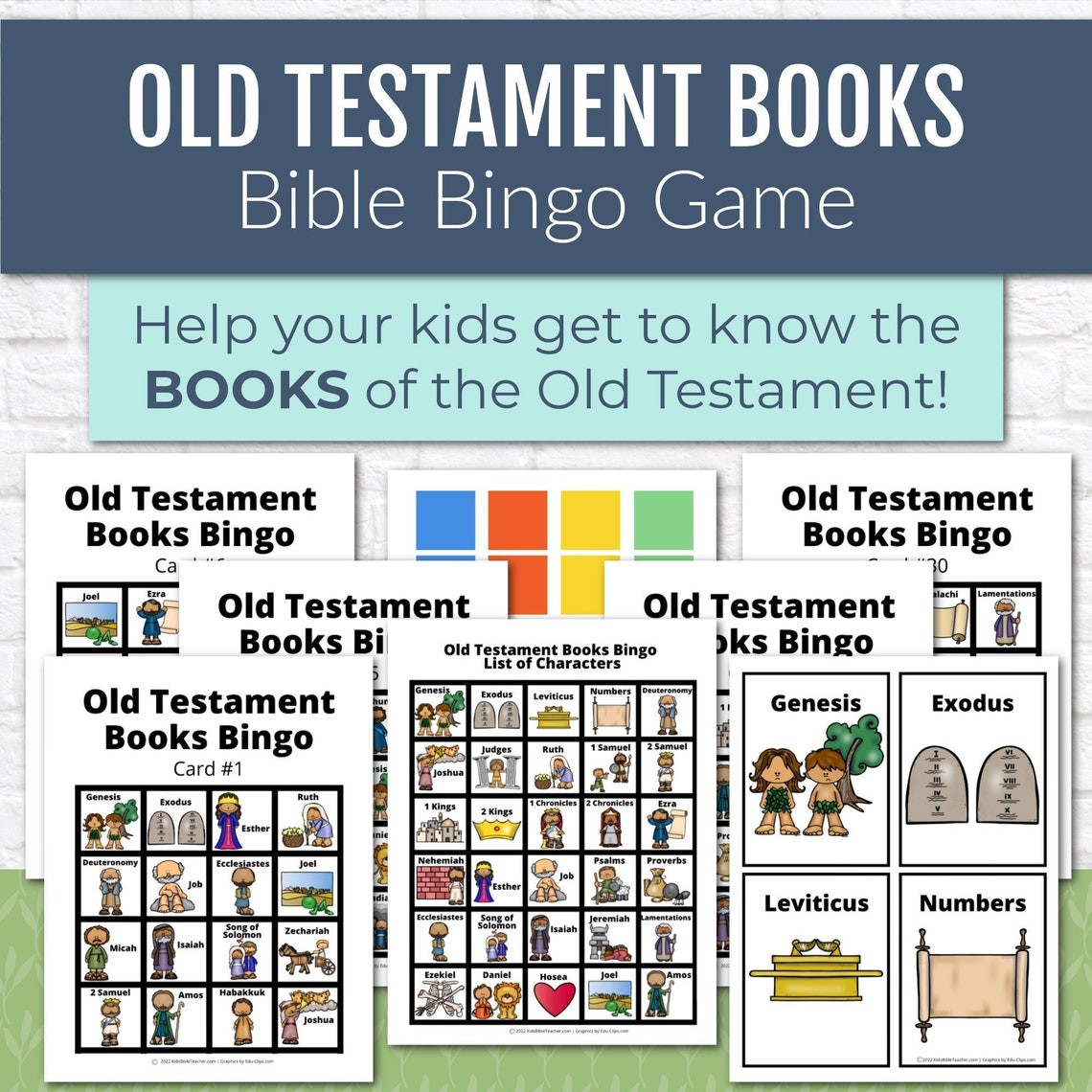 Bible Games Bingo, Bible Study Games, Bible Trivia, Old Testament Game ...