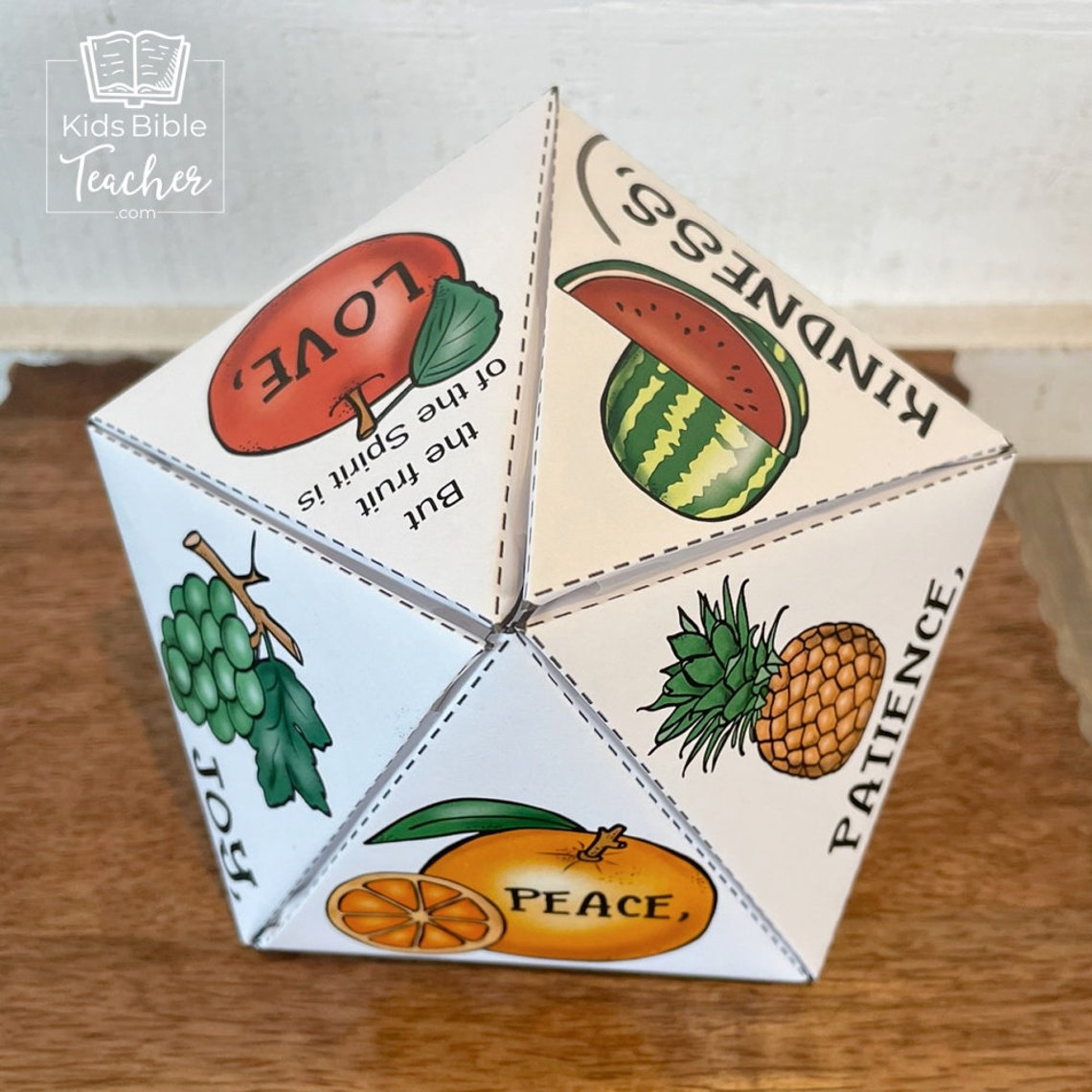 Fruit of the Spirit Paper Craft, Bible Activity for Kids, Holy Spirit ...