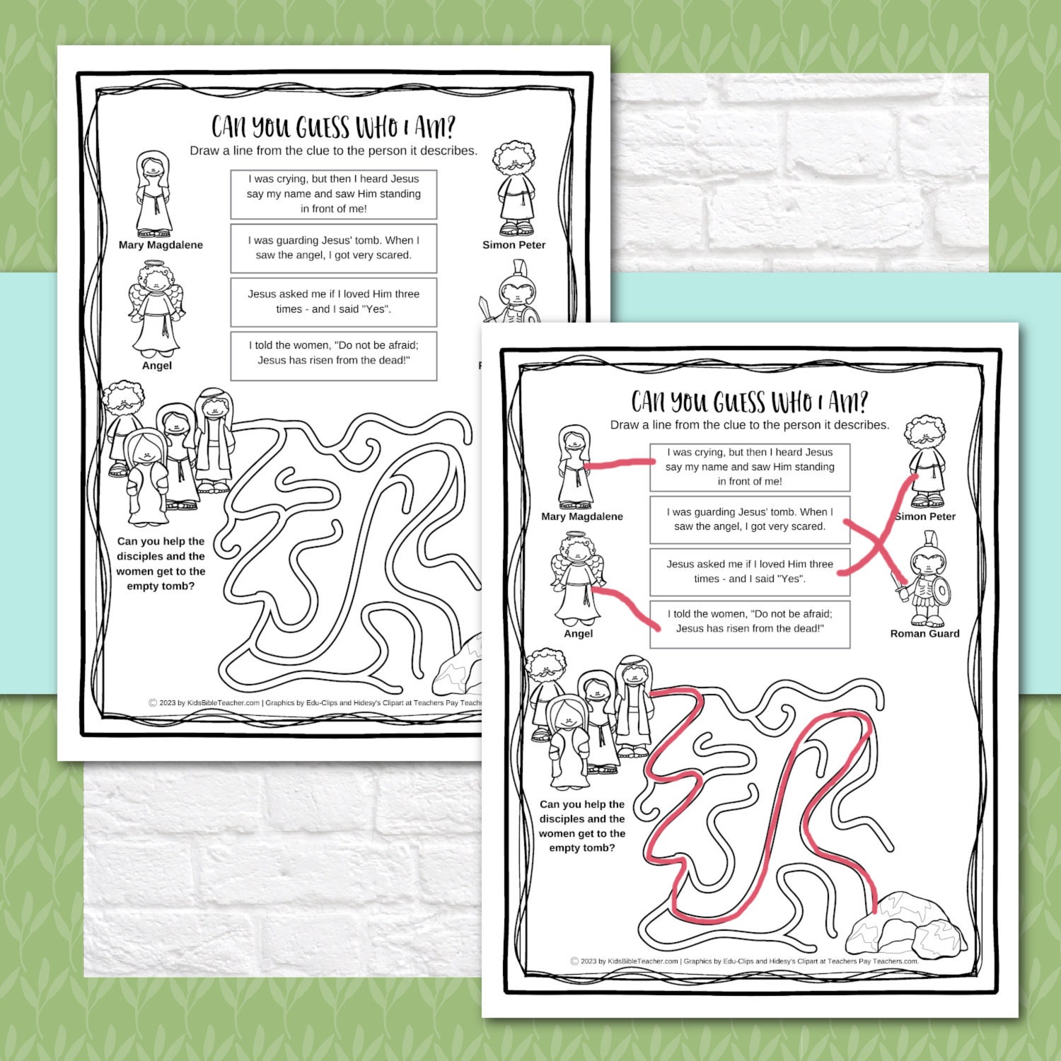 Easter Bible Activity Pages, Resurrection Sunday School Craft ...