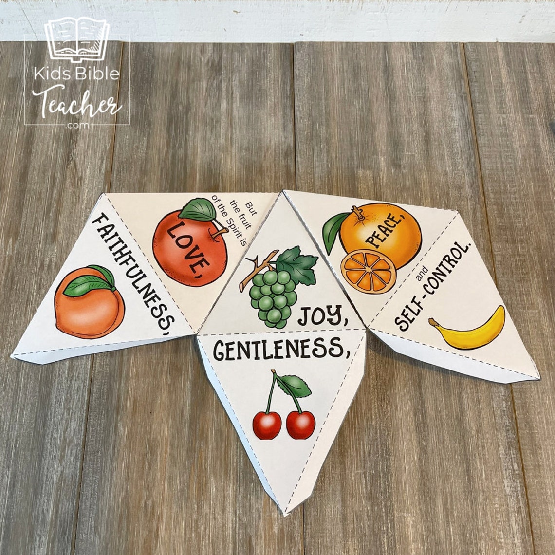 Fruit of the Spirit Paper Craft, Bible Activity for Kids, Holy Spirit ...