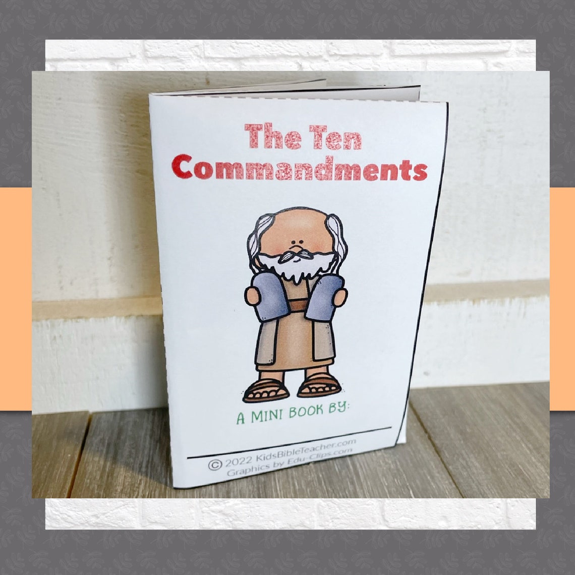 10 Commandments Craft Bible Study Children Sunday School - Etsy