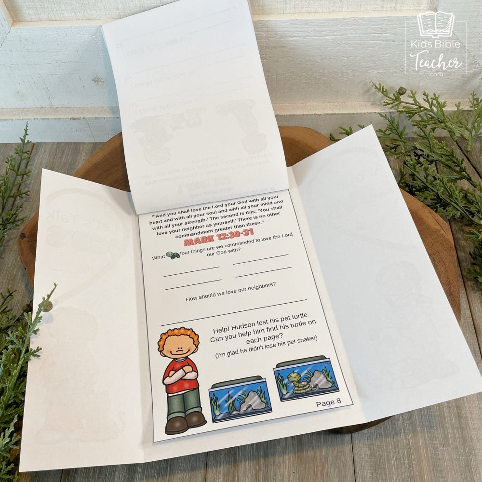 Valentine's Day Bible Craft Activity Notebook, God's Love Bible ...