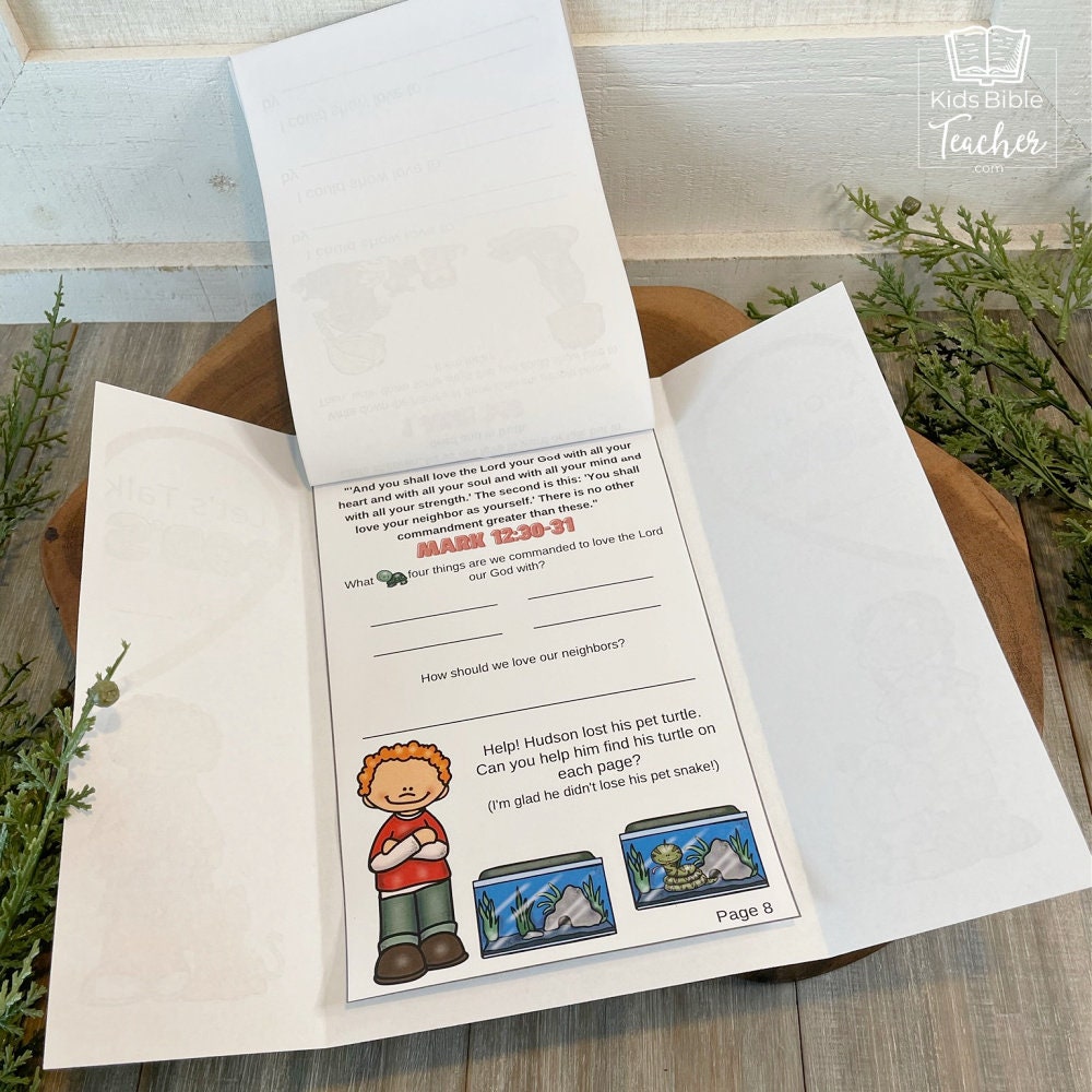 Valentine's Day Bible Craft Activity Notebook, God's Love Bible ...