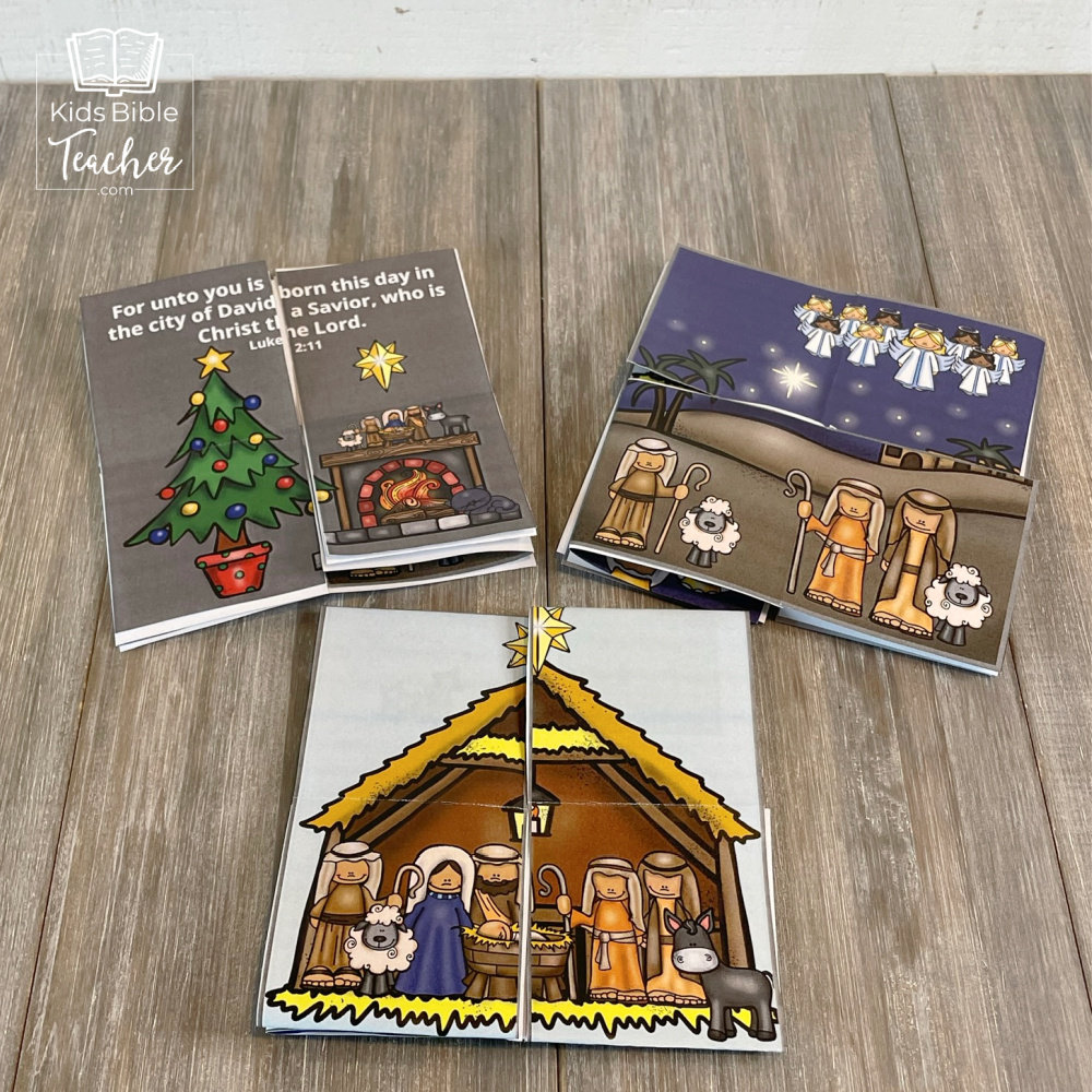 Story of Jesus Birth Bible Craft for Kids, Nativity Christmas Bible ...
