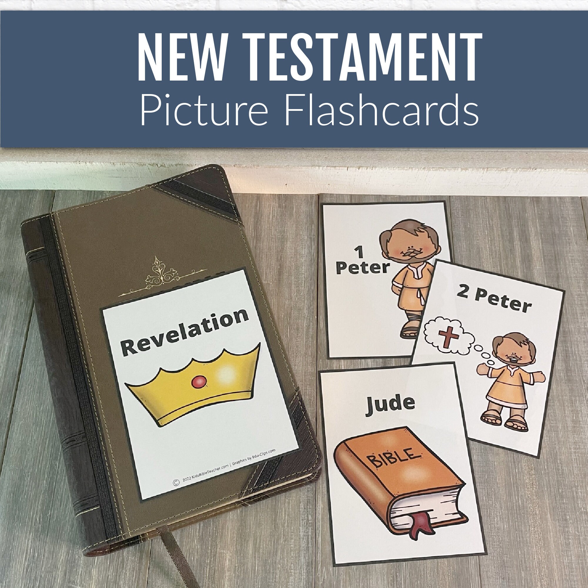 New Testament Books of the Bible Kids Flash Cards Bible Verse - Etsy