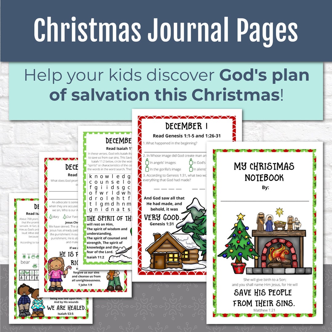 Kid's Advent Bible Study Printable, Children's Christmas Bible Verse ...