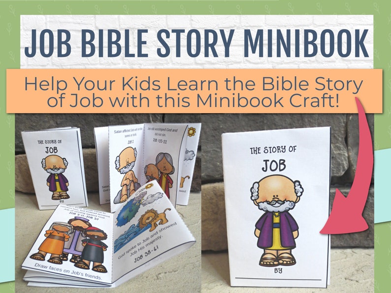 Job Bible Craft, Story of Job Bible Lesson, Christian Homeschool ...