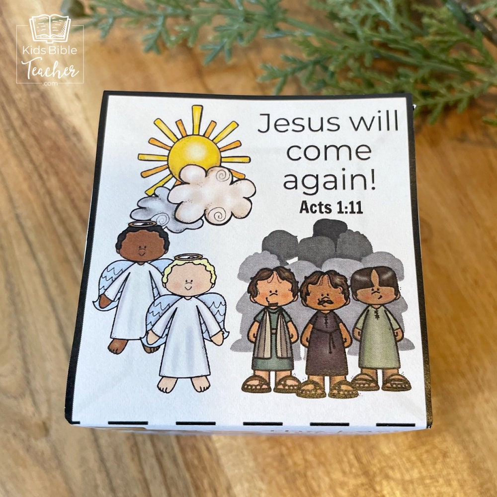 Easter Craft Bible Story Cube for Teaching Jesus Death and Resurrection ...