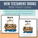 New Testament Bible Matching Game, Bible Elementary Sunday School ...