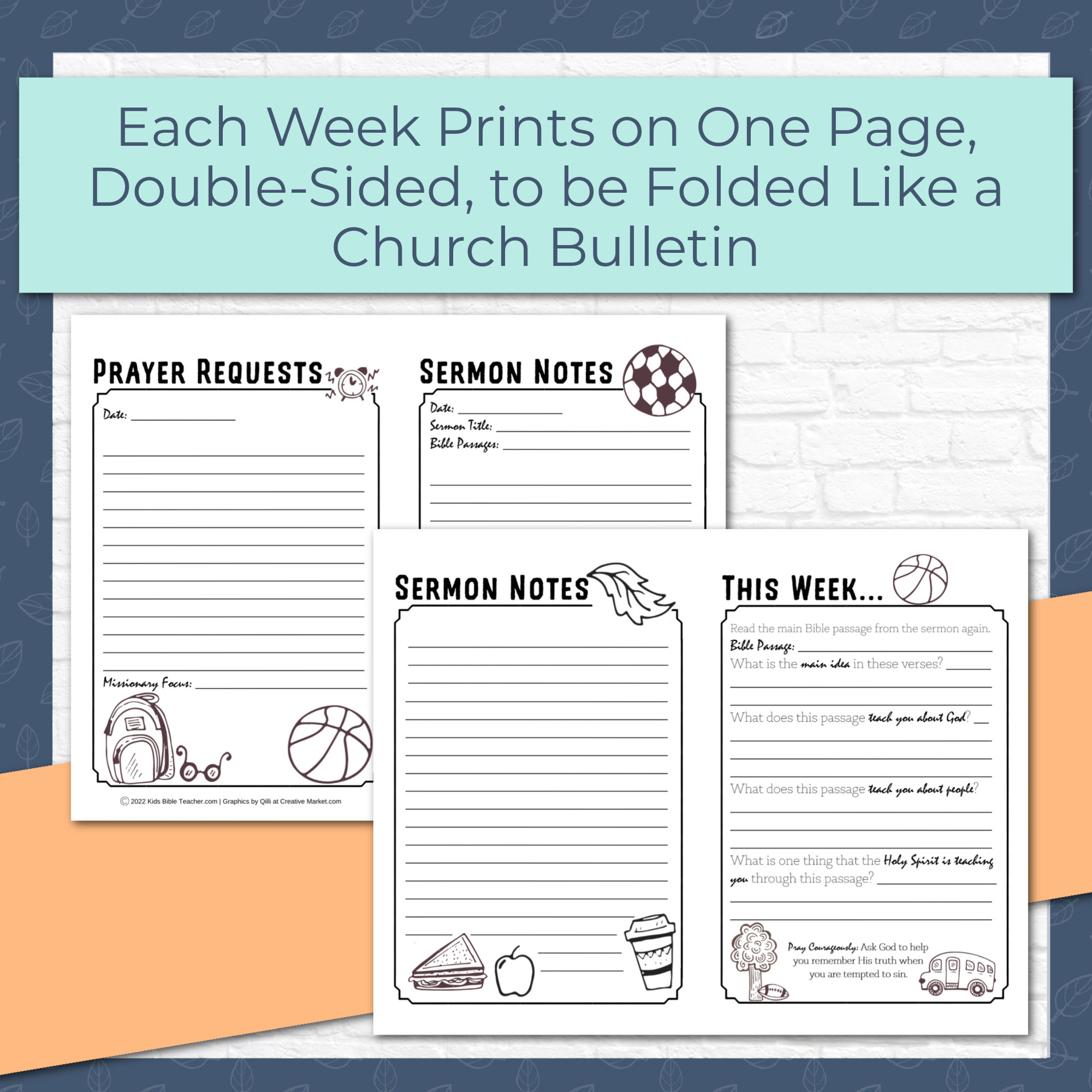 Sermon Notes for Boys, Worship Notes, Prayer Notes, Kid Bible Study ...