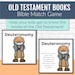 Old Testament Matching Game, Bible Elementary Sunday School Activity ...