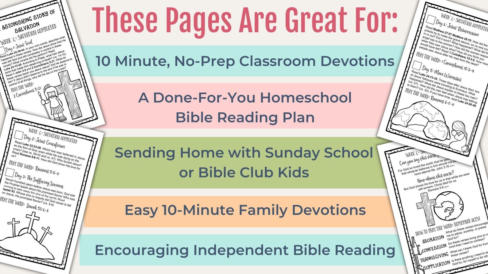 Kids Bible Study, Youth Bible Reading Plan, Printable Homeschool ...