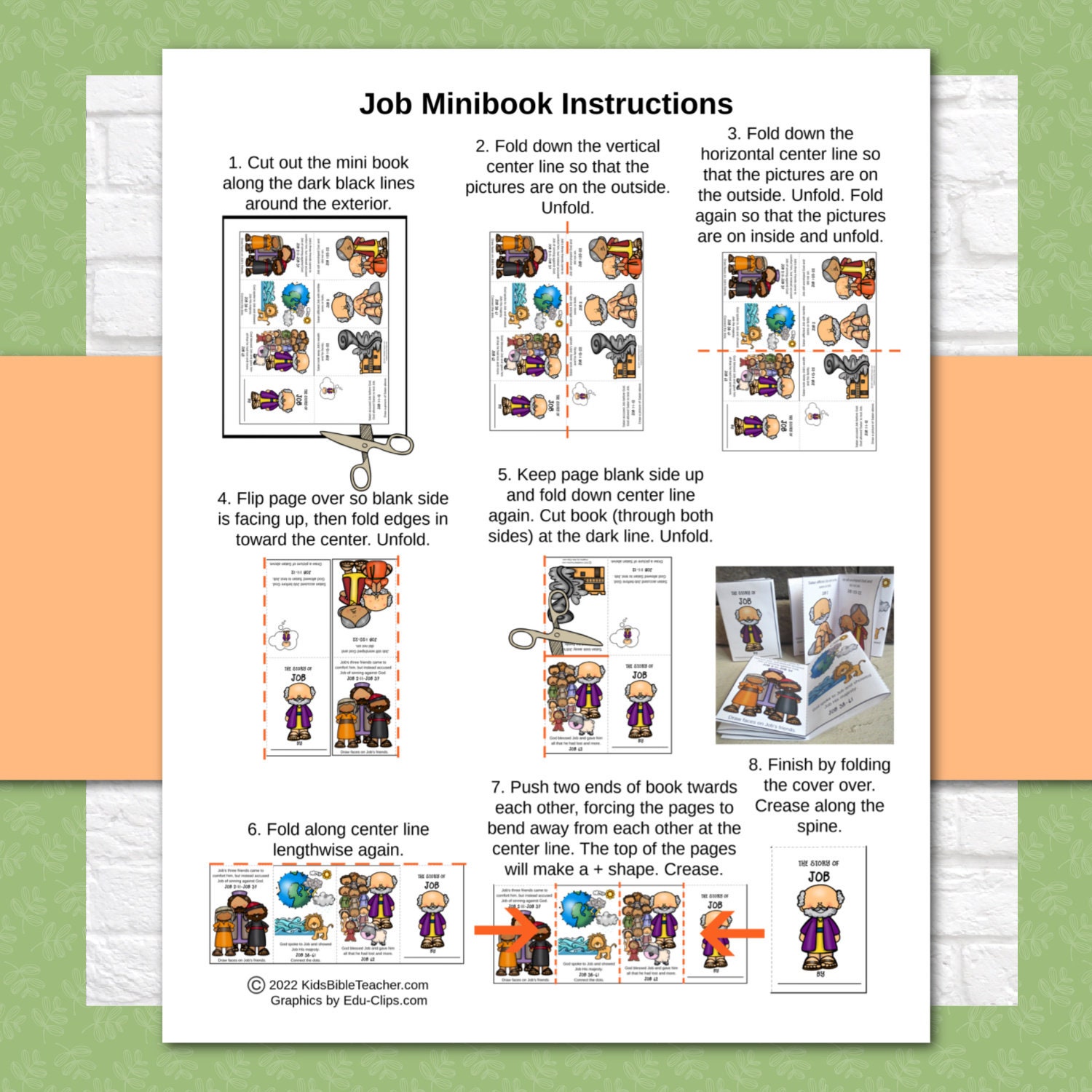 Job Bible Craft, Story of Job Bible Lesson, Christian Homeschool ...