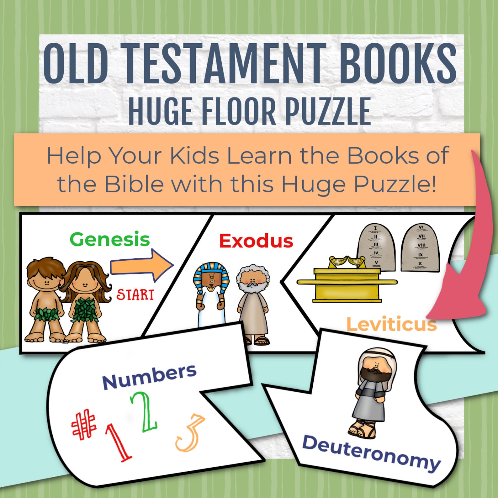 Old Testament Books of the Bible Games Bible Game for Kids - Etsy