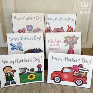 Mother's Day Cards for Kids, Printable Mother's Day Gift for Children ...