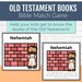 Old Testament Matching Game, Bible Elementary Sunday School Activity ...