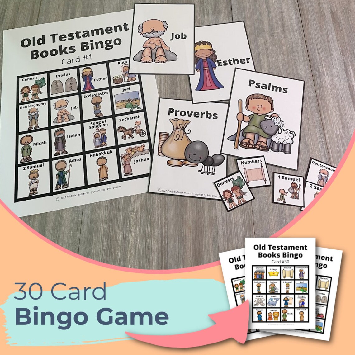 Old Testament Books of the Bible Games Bible Game for Kids - Etsy