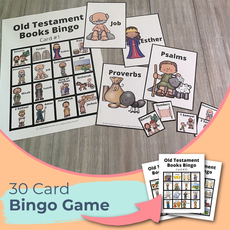 Old Testament Books of the Bible Games Bible Game for Kids - Etsy