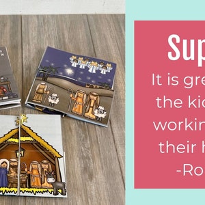 Story of Jesus Birth Bible Craft for Kids, Nativity Christmas Bible ...