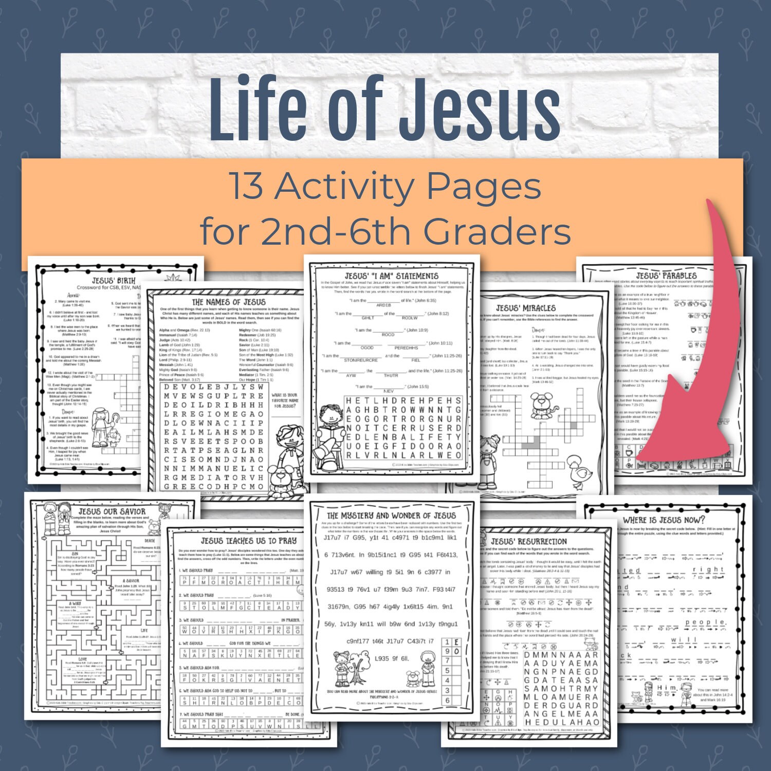 Easter Bible Activity Pages, Resurrection Sunday School Craft, Easter ...
