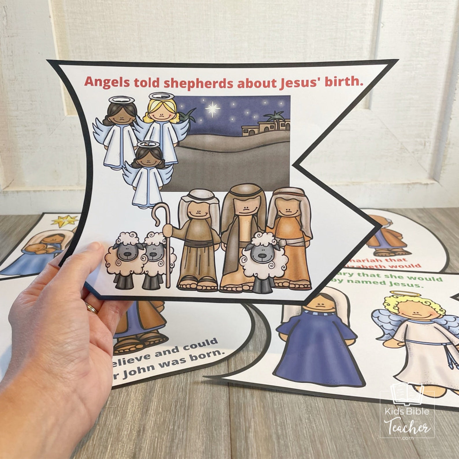 Jesus' Birth Teaching Lesson, Bible Puzzle, New Testament Bible Game ...