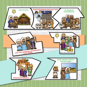 Jesus' Birth Teaching Lesson, Bible Puzzle, New Testament Bible Game ...