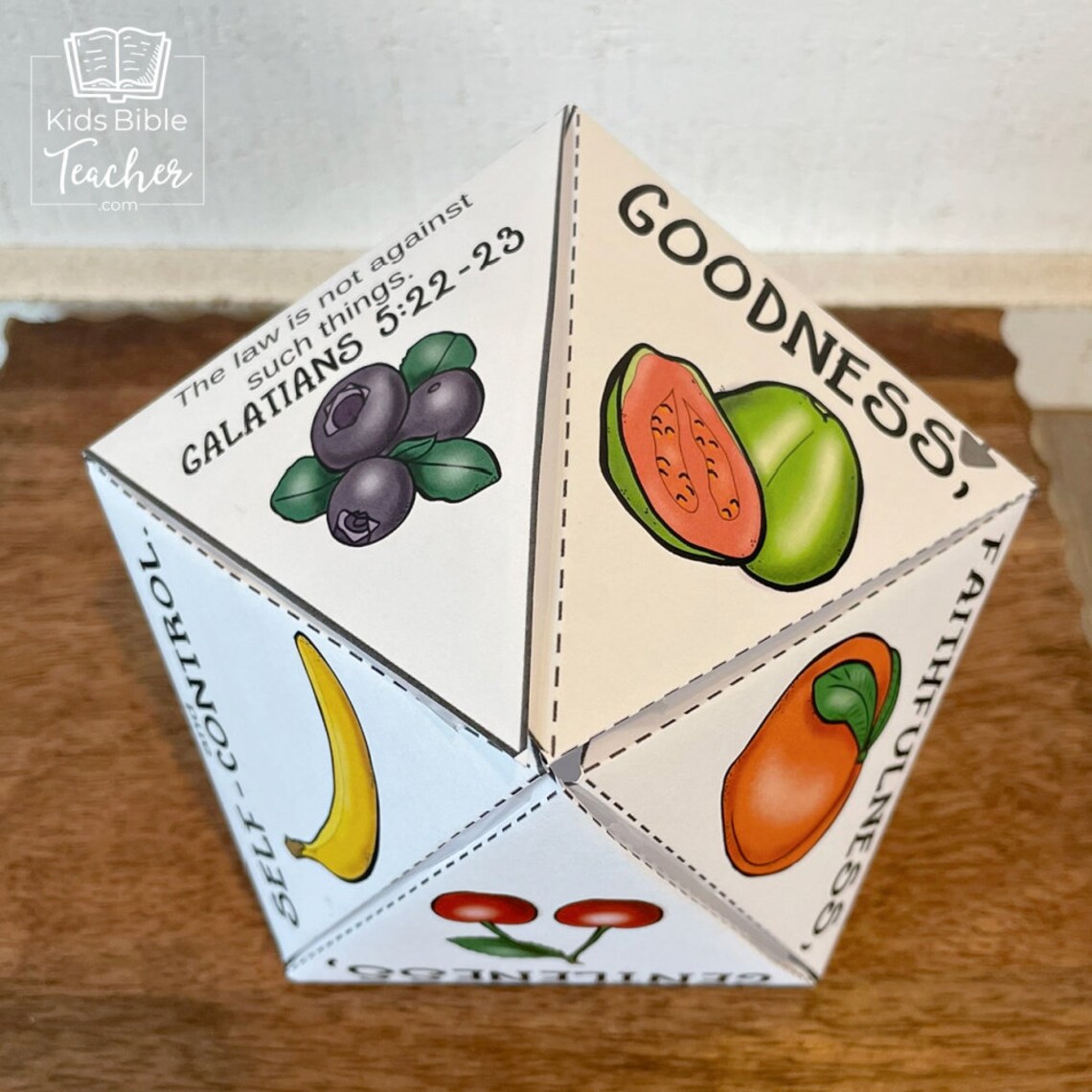 Fruit of the Spirit Paper Craft, Bible Activity for Kids, Holy Spirit ...