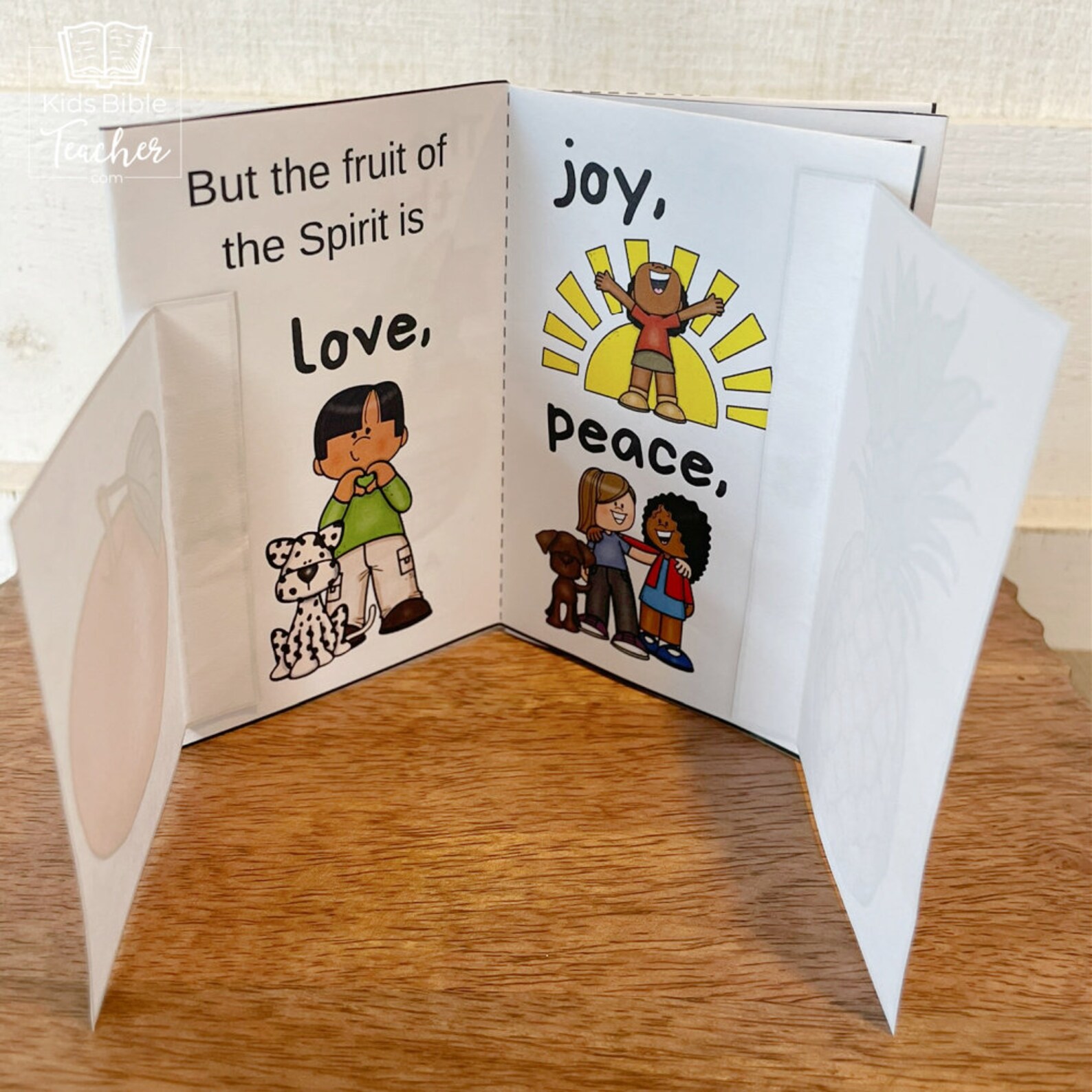 Fruit of the Spirit Mini Book Craft, Bible Craft for Kids, Holy Spirit ...