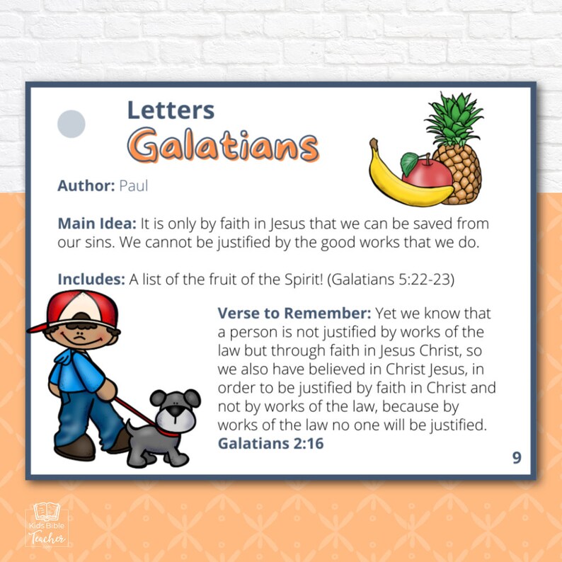 New Testament Books of the Bible Kids Fact Cards Bible Verse - Etsy