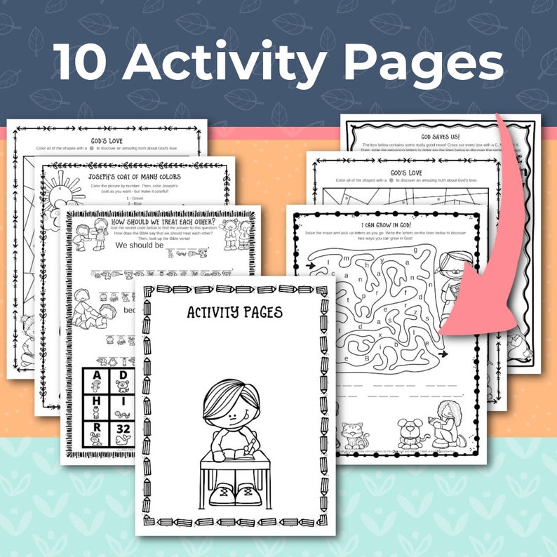 Bible Teacher's Printable Resource Bundle for 1st and 2nd Grade, First ...