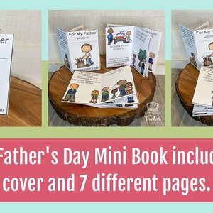 Father's Day Mini Book Craft, Biblical Father's Day Activity, Bible ...