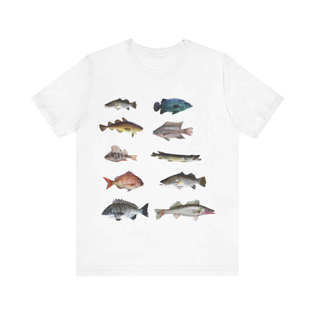 Unisex Graphic Tee, Fish Graphic Tee, Fisherman T-shirt, Ocean Fish ...