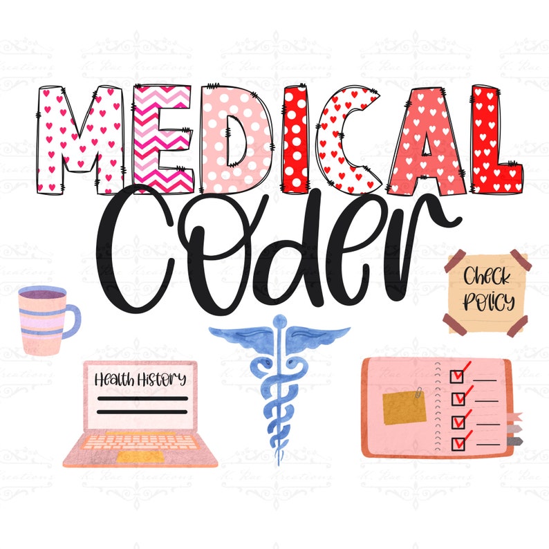 Medical Coder Valentine's PNG: Pink & Red Design (digital Download) - Etsy