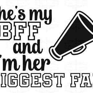 Cheer BFF PNG for Sublimation, Cheer Bestie Digital Download, Cheer ...