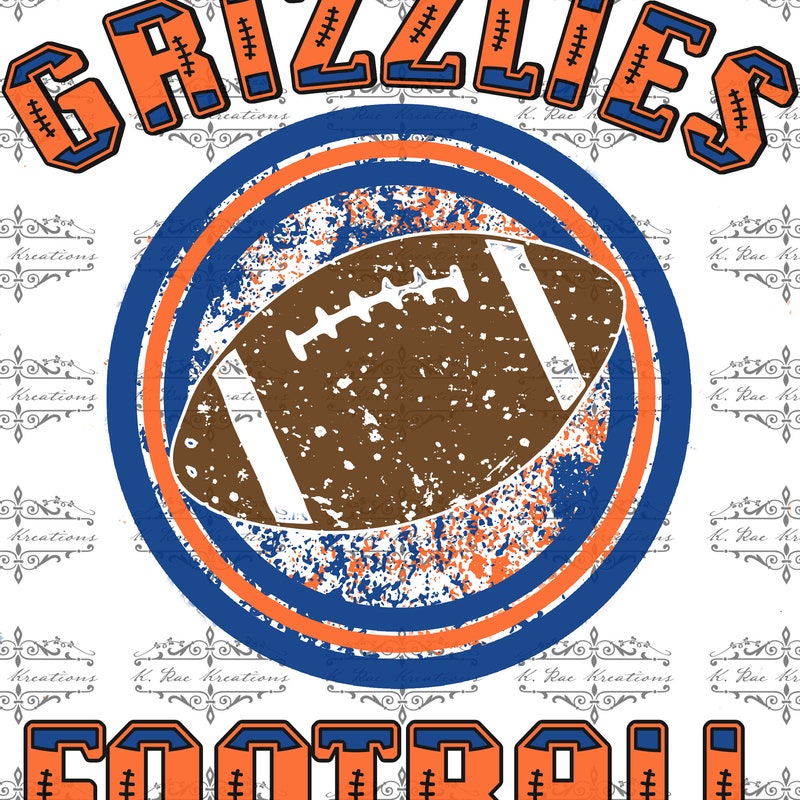 Grizzly Football Tee - Etsy