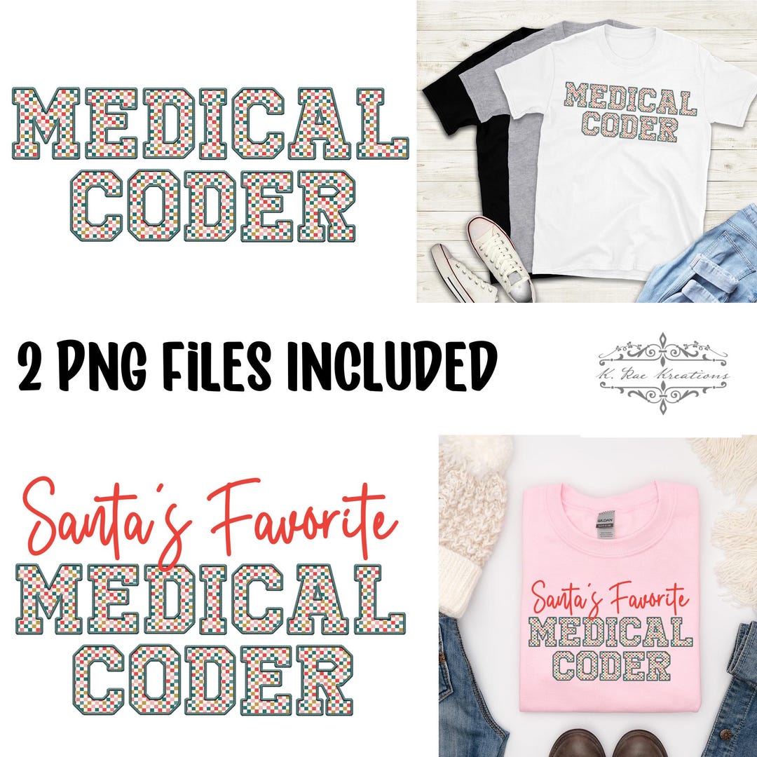 Medical Coder Pngs for Sublimation, Santa's Favorite Medical Coder ...