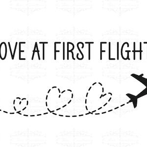 Love at First Flight PNG for Sublimation, Vacation Shirt Design for ...