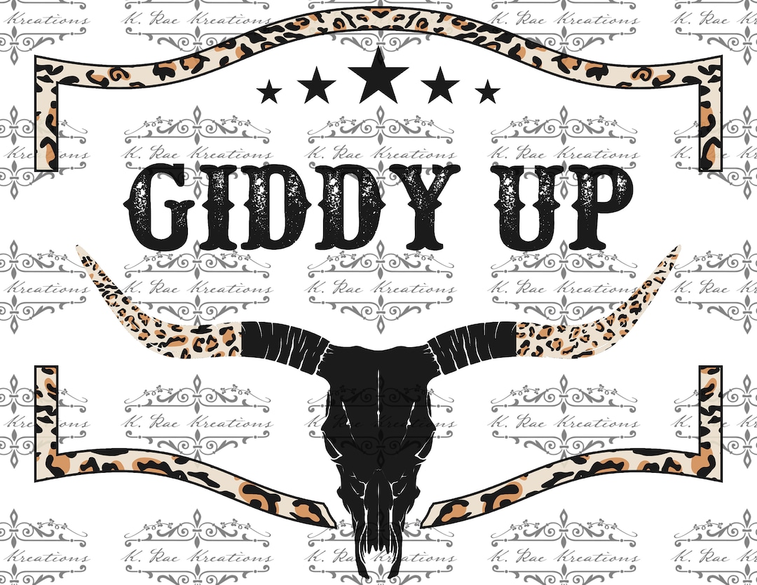 Giddy up PNG for Sublimation, Country Western Digital Download, Cowboy ...