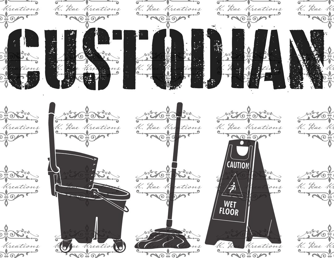 Custodian PNG: Custodial Digital Design (digital Download) - Etsy