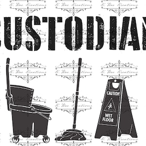 Custodian PNG: Custodial Digital Design (digital Download) - Etsy