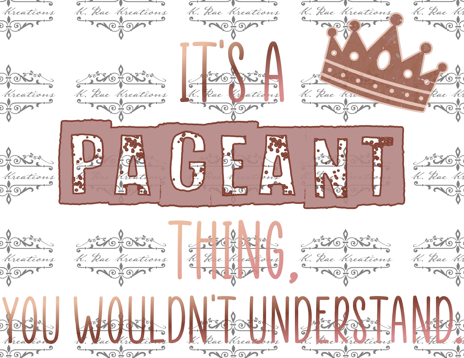 Pageant Mom PNG: It's a Pageant Thing Design (digital Download) - Etsy UK