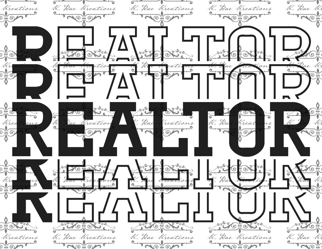Realtor Stacked PNG for Sublimation, Digital Design for Real Estate ...
