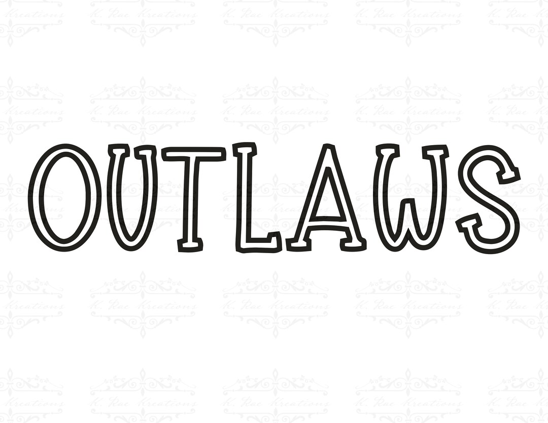 Outlaws PNG, School Spirit Digital Design, Outlaws Digital Download ...