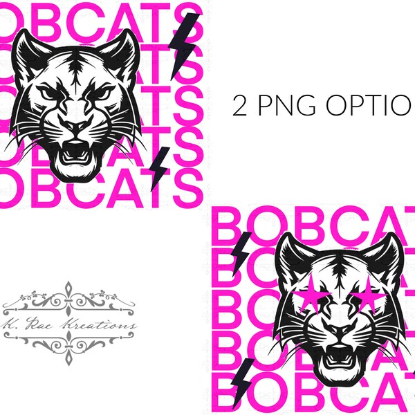 Pink Bobcats Png - Etsy