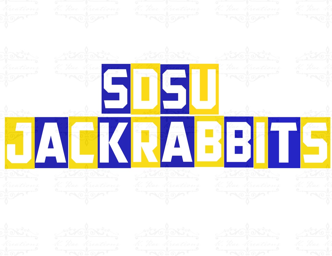 SDSU Jackrabbit Football PNG: Blue & Yellow Team Design (digital ...