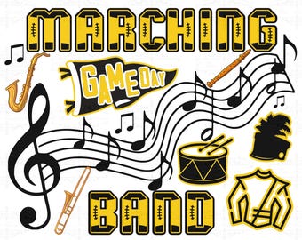 Png for Band Tee, Marching Band Flags Yellow Digital Design, INSTANT ...