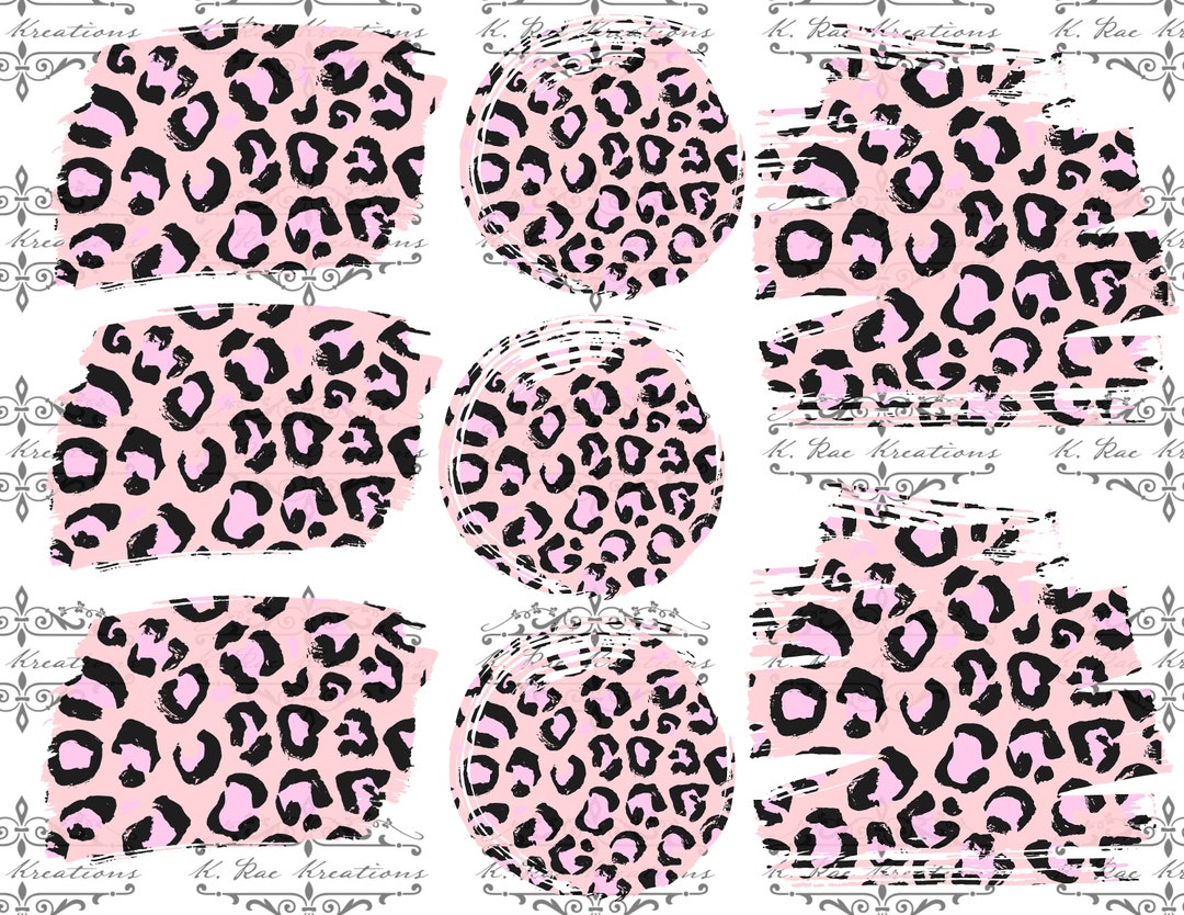 Pink Leopard Print PNG: Sublimation Accent Spots (digital Download) - Etsy